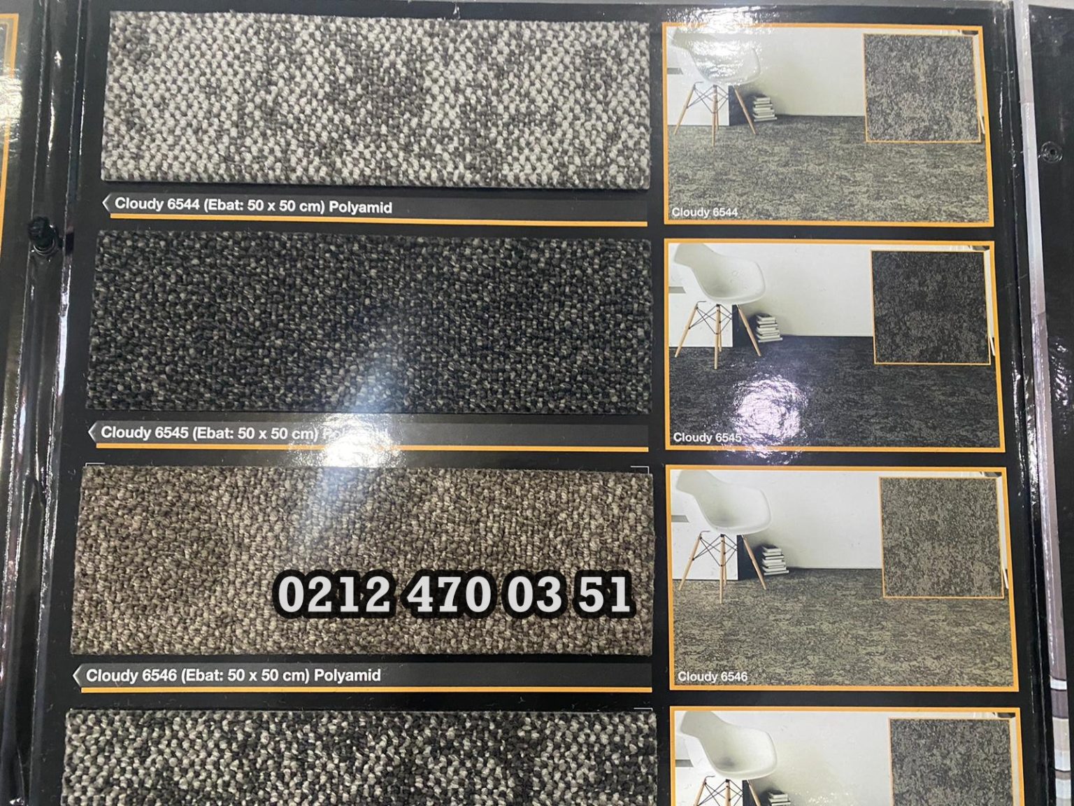 Dayanıklı Polyamid Karo Halı Modelleri – Barri, Maritime, Stone, Cloudy ...