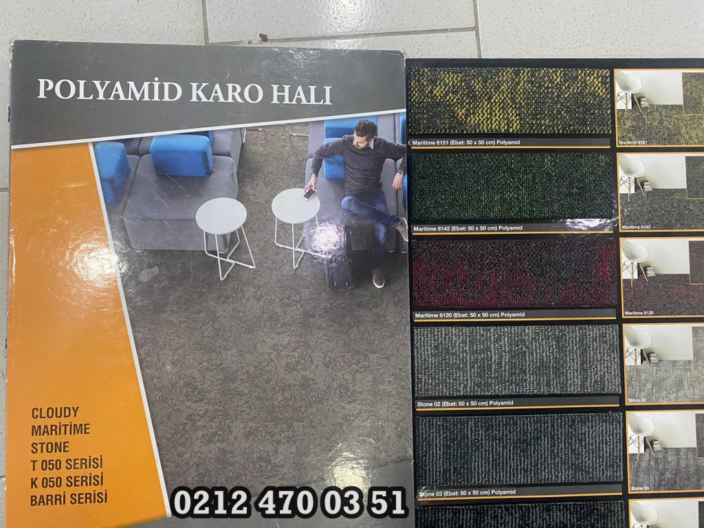 Dayanıklı Polyamid Karo Halı Modelleri – Barri, Maritime, Stone, Cloudy ...