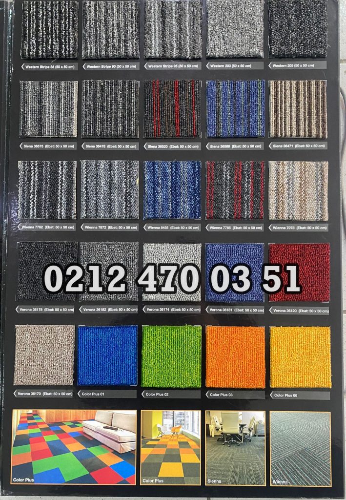 Karo Halı Ofis Halısı Western -Siena – Wienna renkleri 50×50 - Halıflex ...
